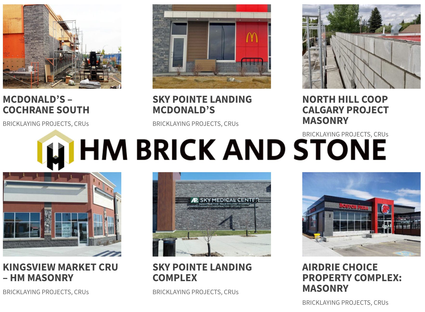 HM Masonry Gallery - HM Brick and Stone Ltd.